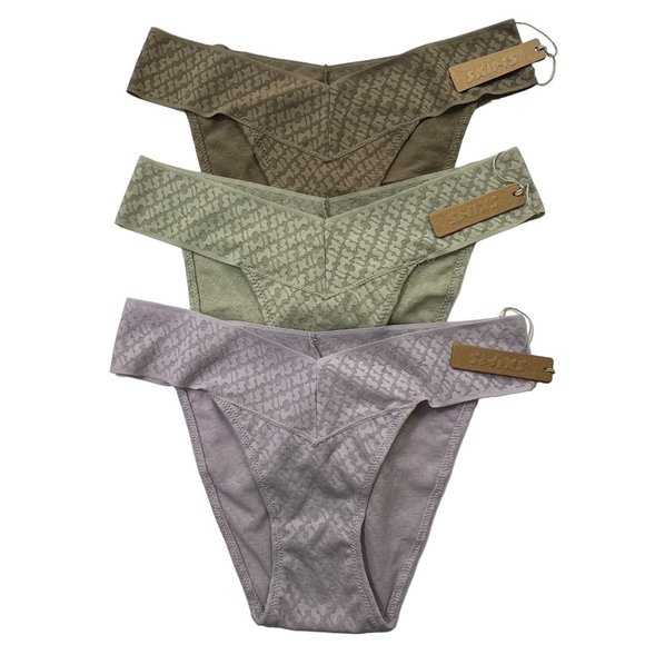 SKIMS | Intimates & Sleepwear | Skims Logo Mesh Cheeky Brief Lot Of 3 ...
